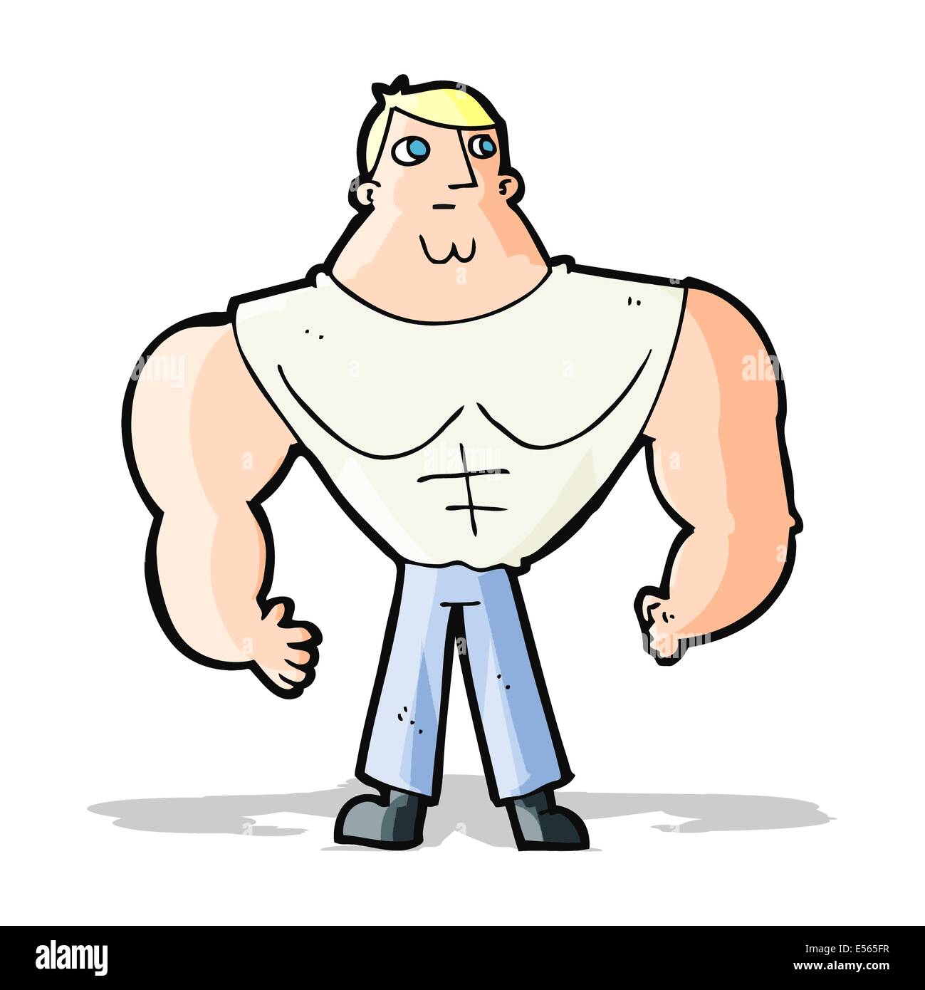 cartoon body builder Stock Vector Image & Art - Alamy