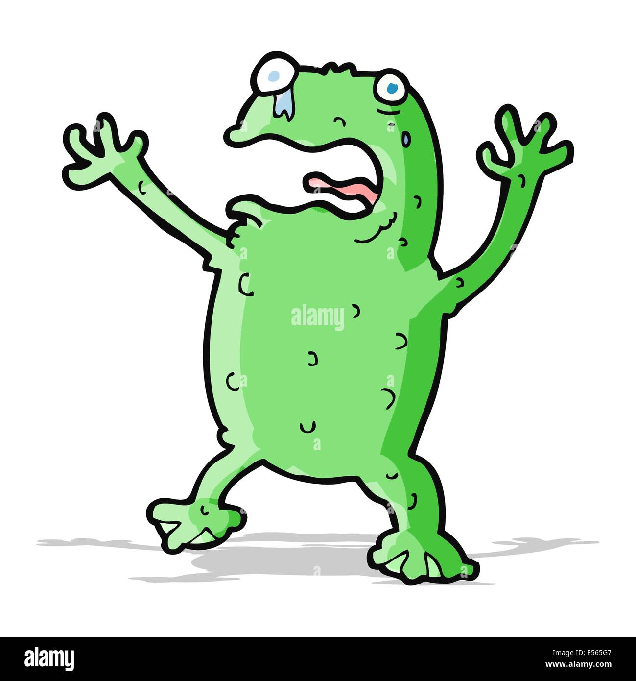 Scared frog Stock Vector Images - Alamy