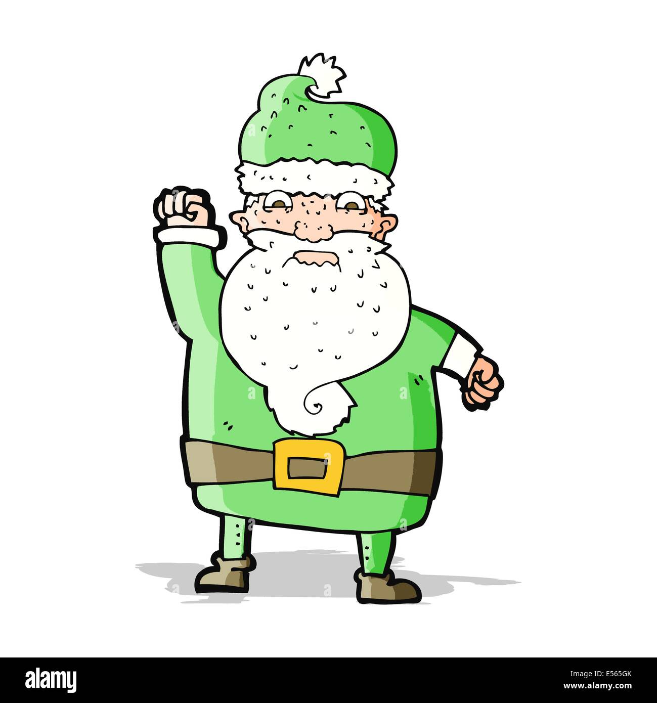 cartoon angry santa claus Stock Vector Image & Art - Alamy