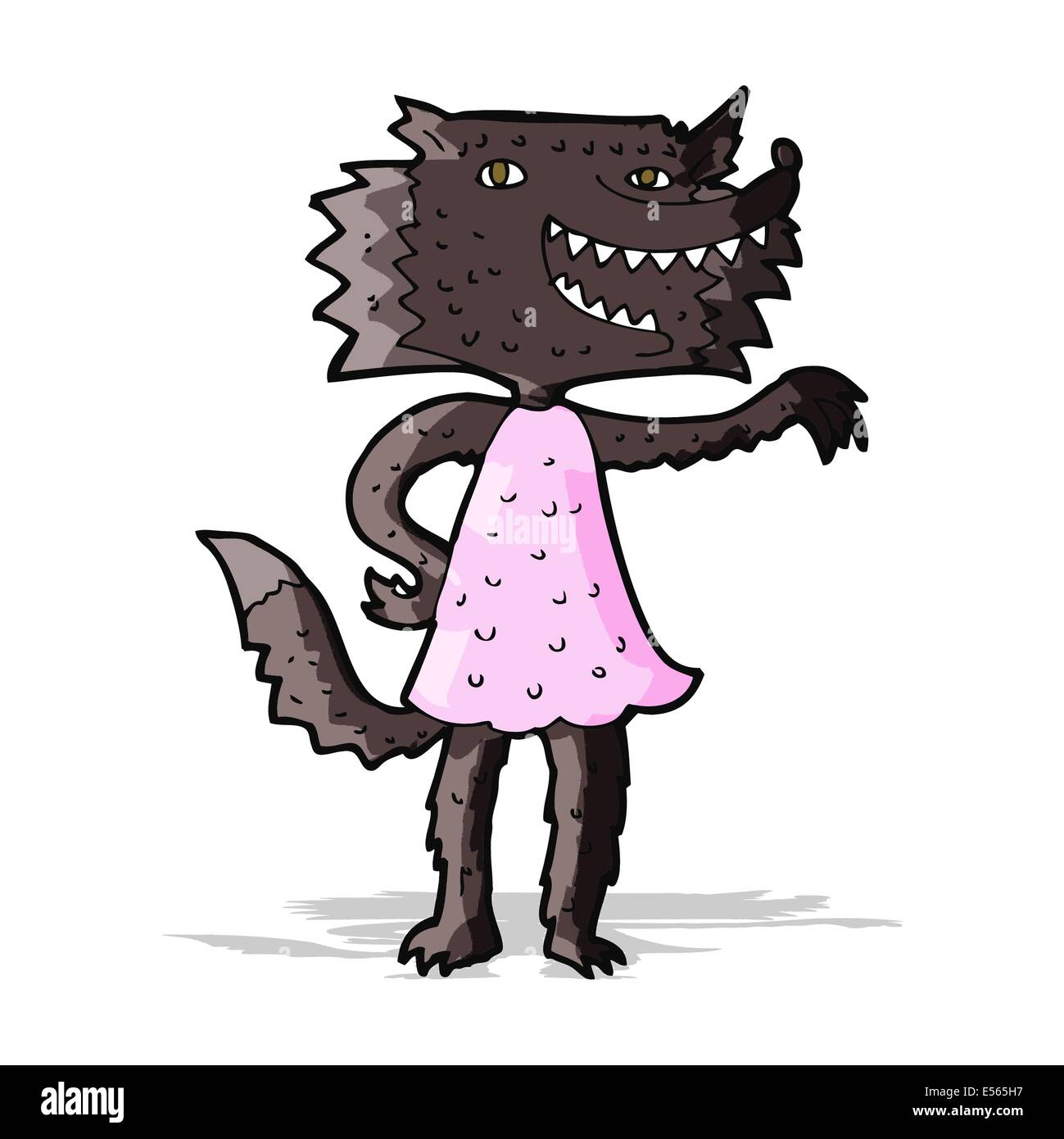 Cartoon wolf girl Cut Out Stock Images & Pictures - Alamy