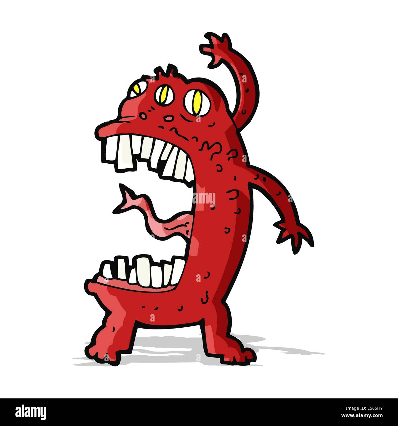 cartoon crazy monster Stock Vector Image & Art - Alamy