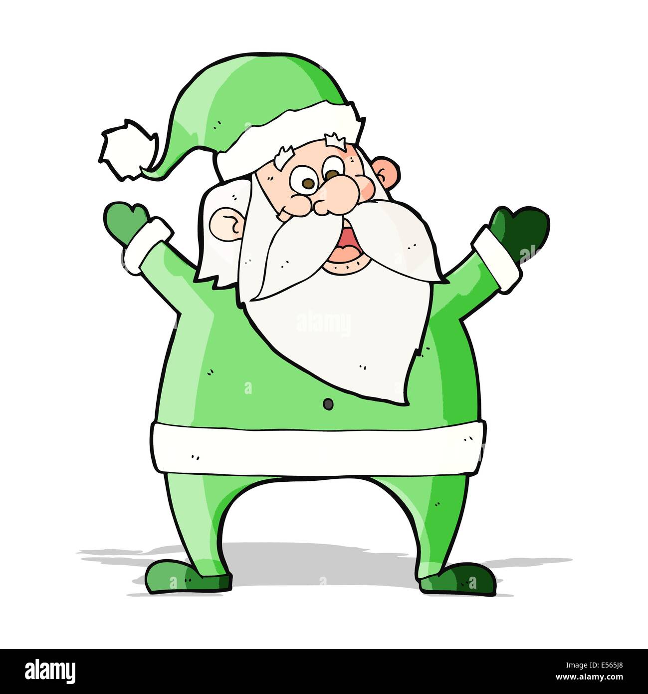 jolly santa cartoon Stock Vector Image & Art - Alamy