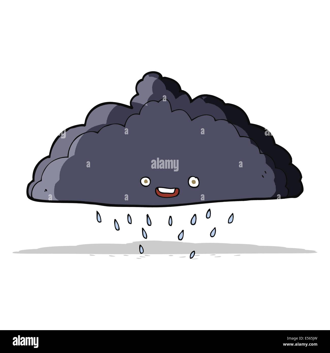 cartoon rain cloud Stock Vector Image & Art - Alamy