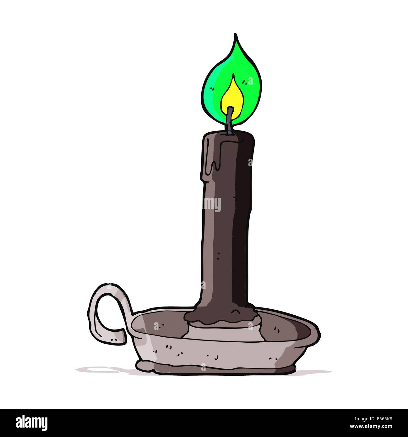 cartoon spooky black candle Stock Vector Image & Art - Alamy