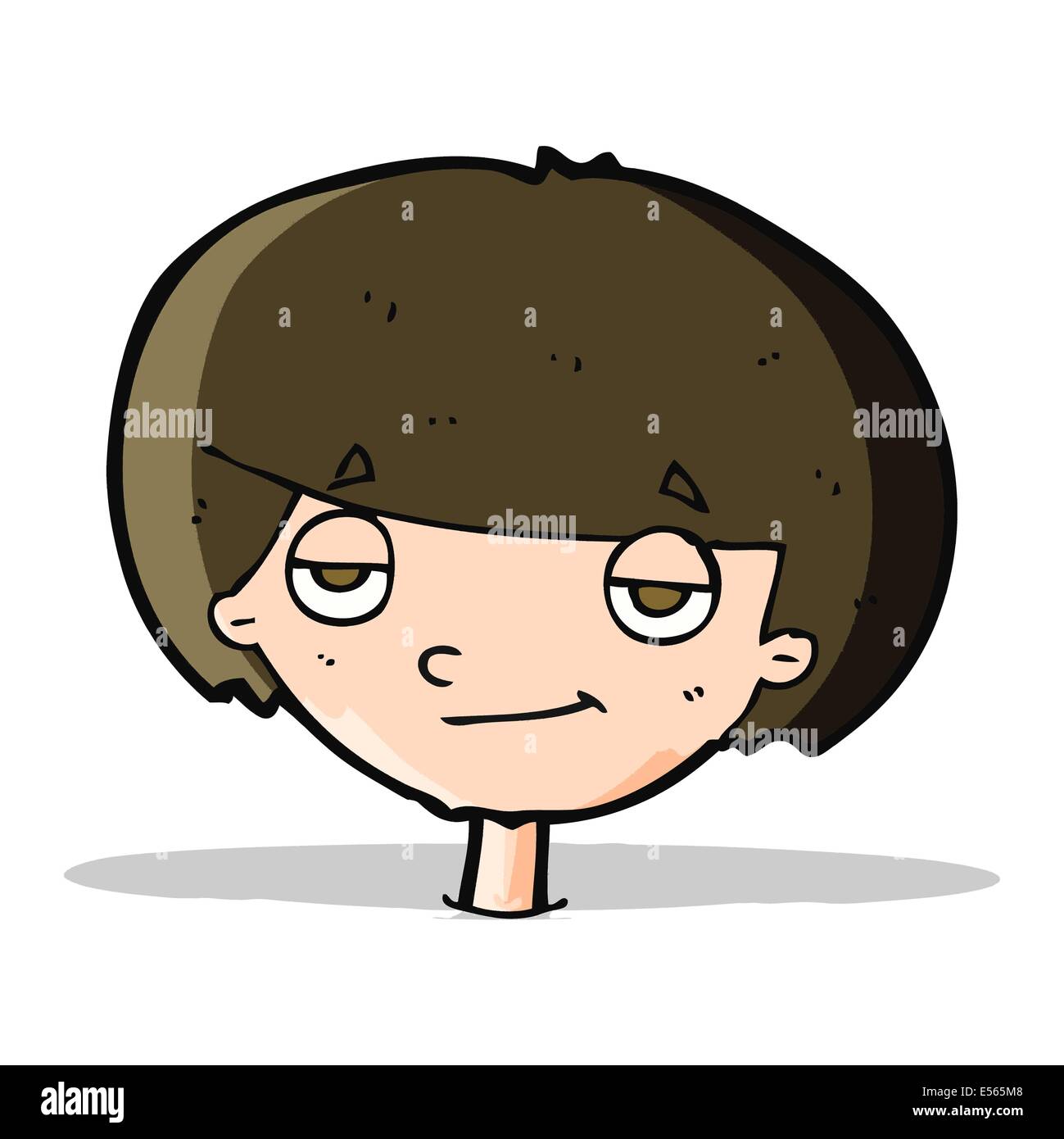 cartoon smug looking boy Stock Vector Image & Art - Alamy