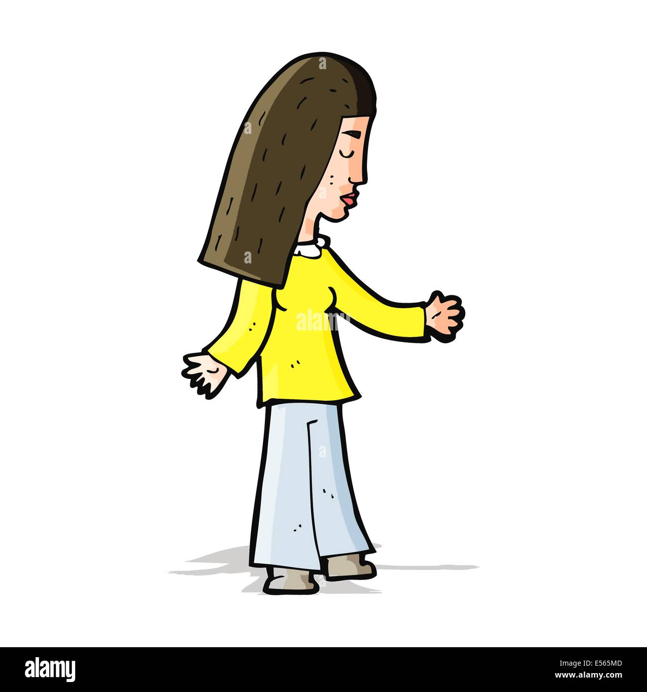 cartoon woman with open arms Stock Vector Image & Art - Alamy