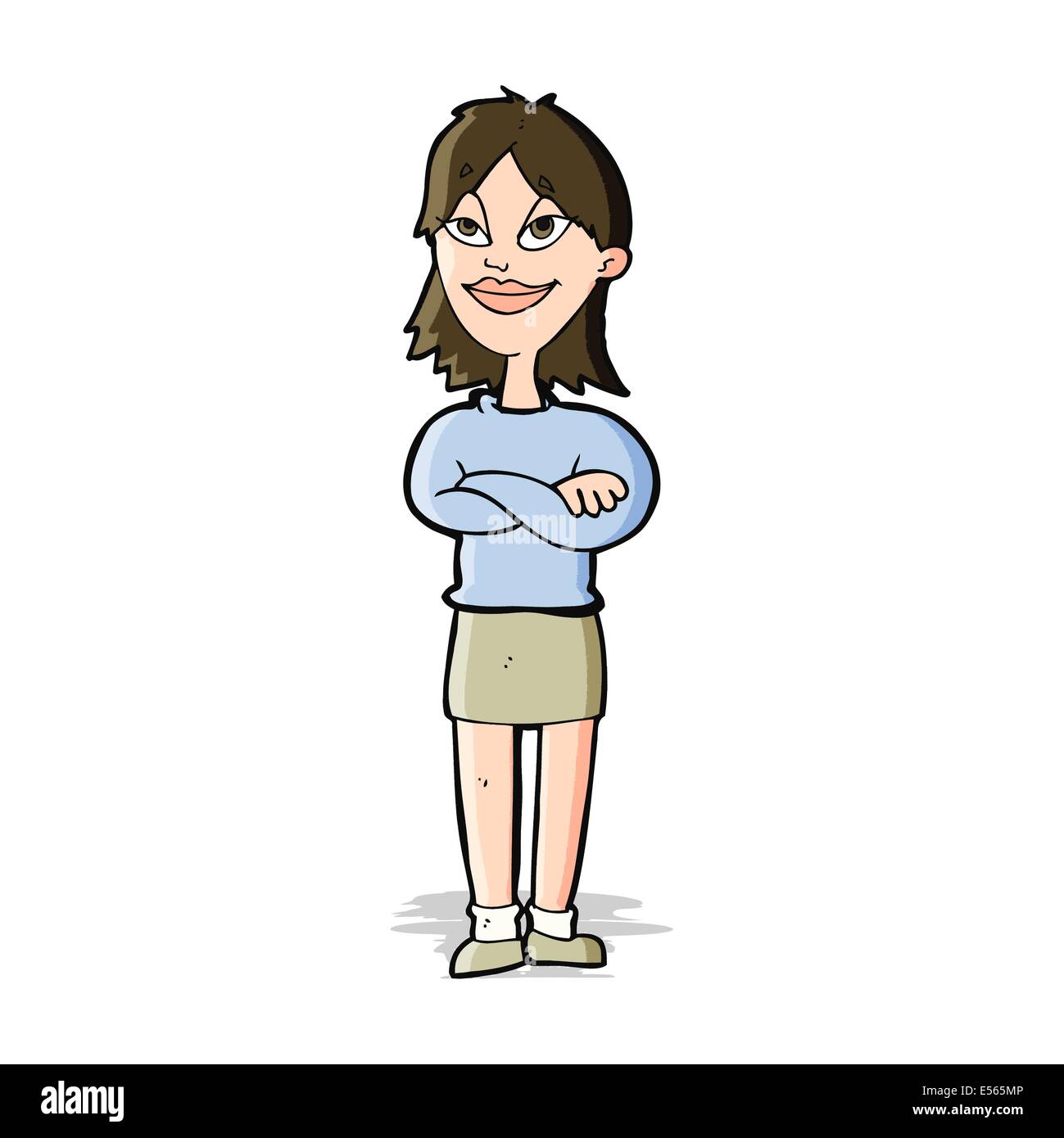 cartoon proud woman Stock Vector Image & Art - Alamy