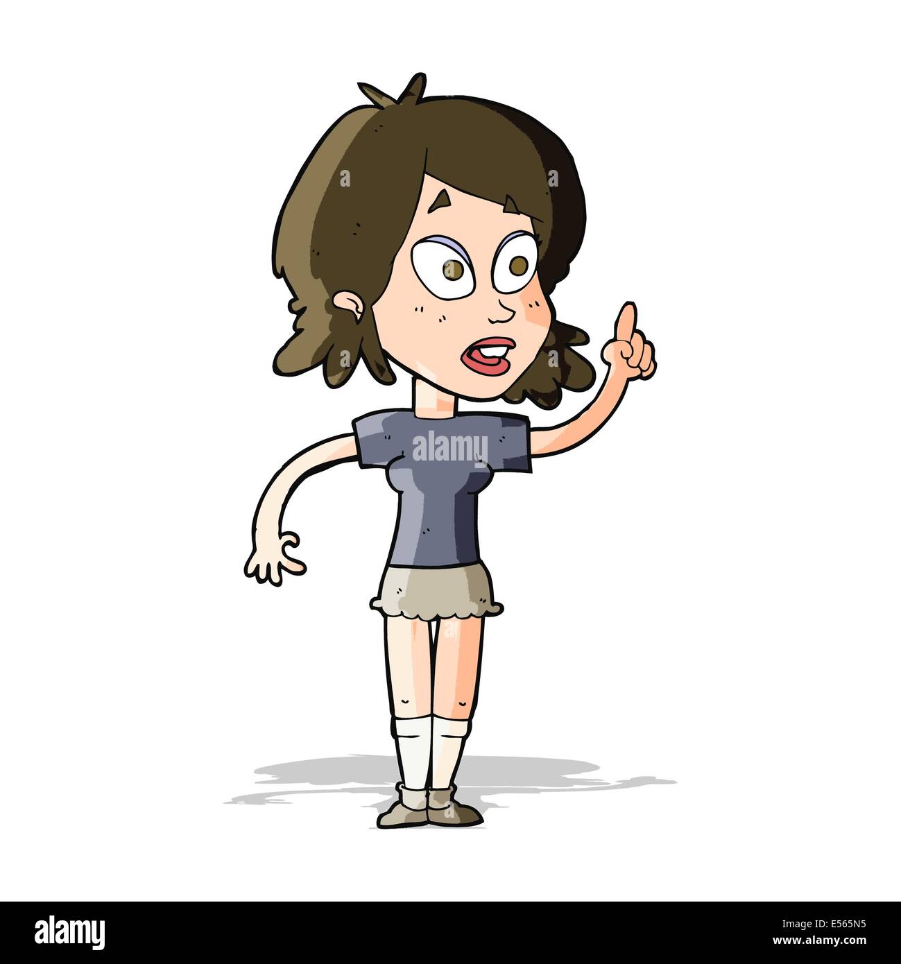 cartoon woman asking question Stock Vector Image & Art - Alamy