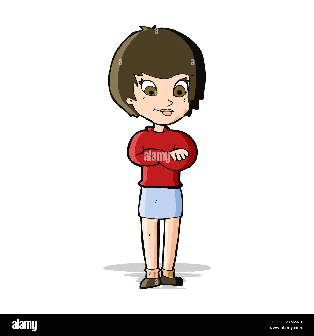 cartoon proud woman Stock Vector Image & Art - Alamy