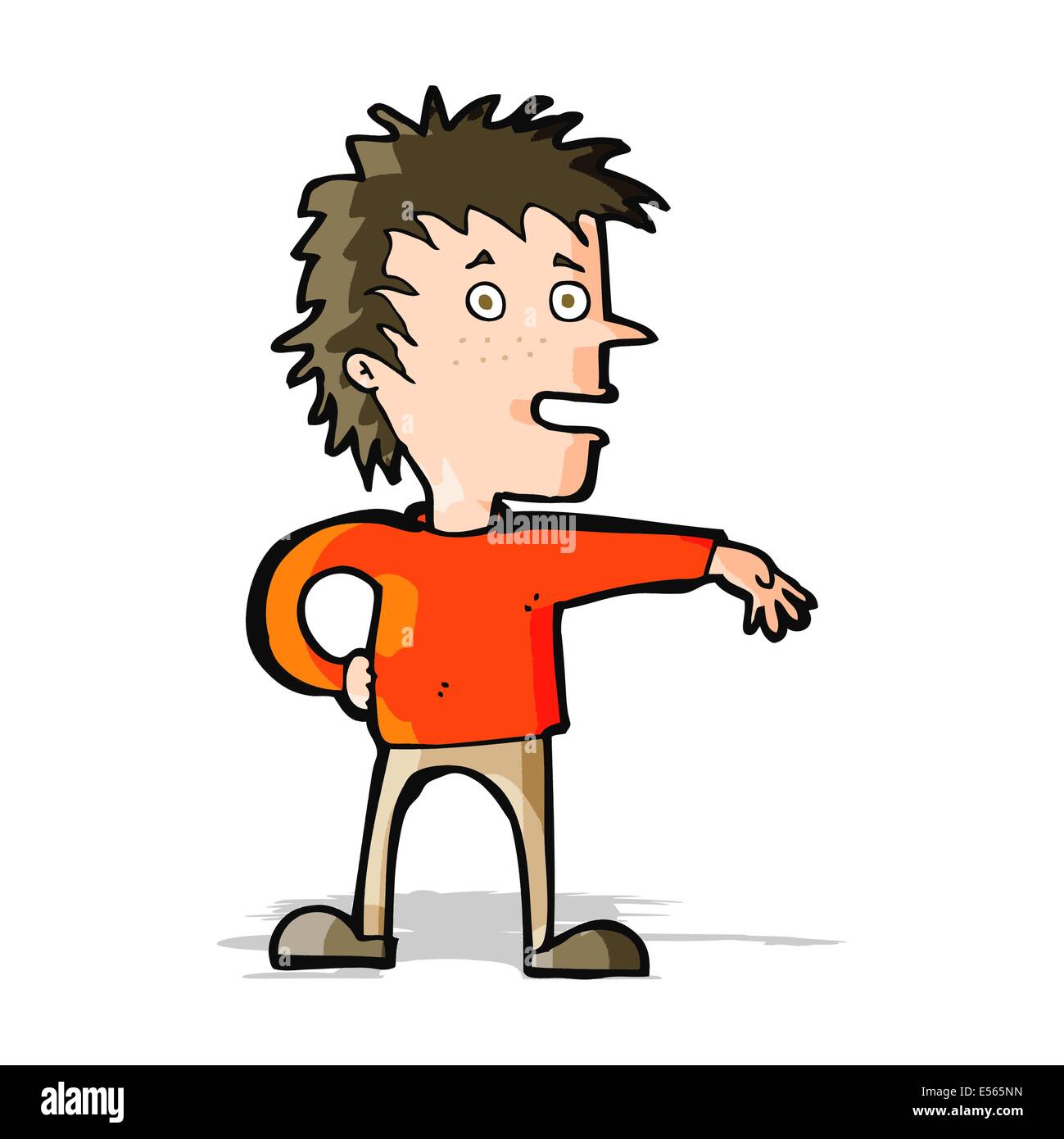 cartoon man making dismissive gesture Stock Vector Image & Art - Alamy