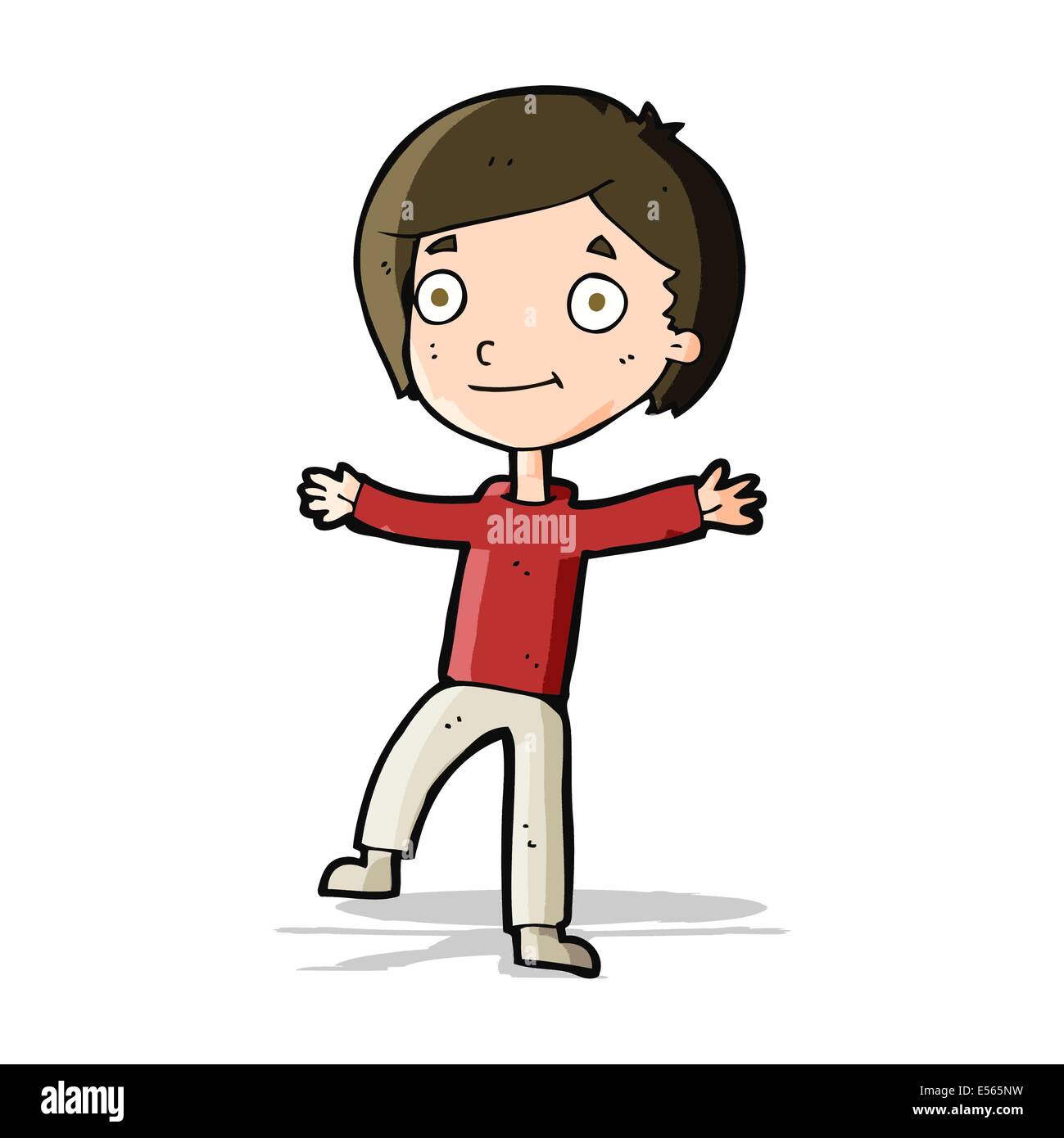 cartoon excited boy Stock Vector Image & Art - Alamy