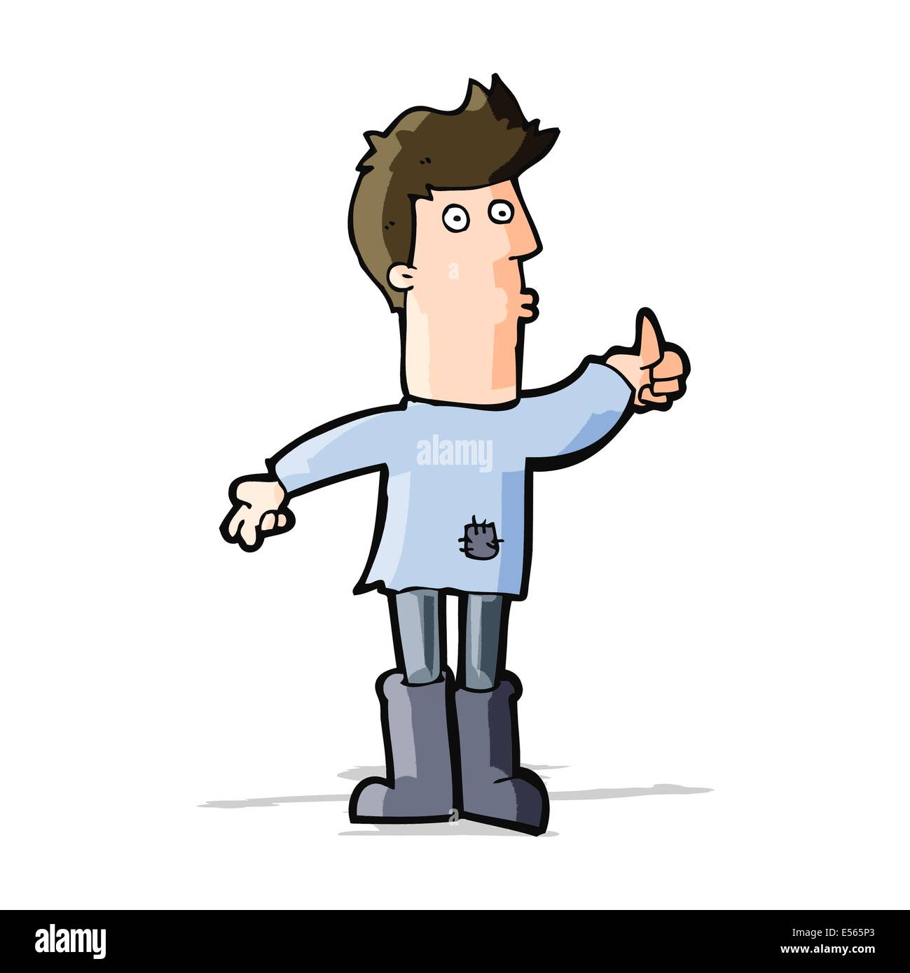 cartoon poor man Stock Vector Image & Art - Alamy