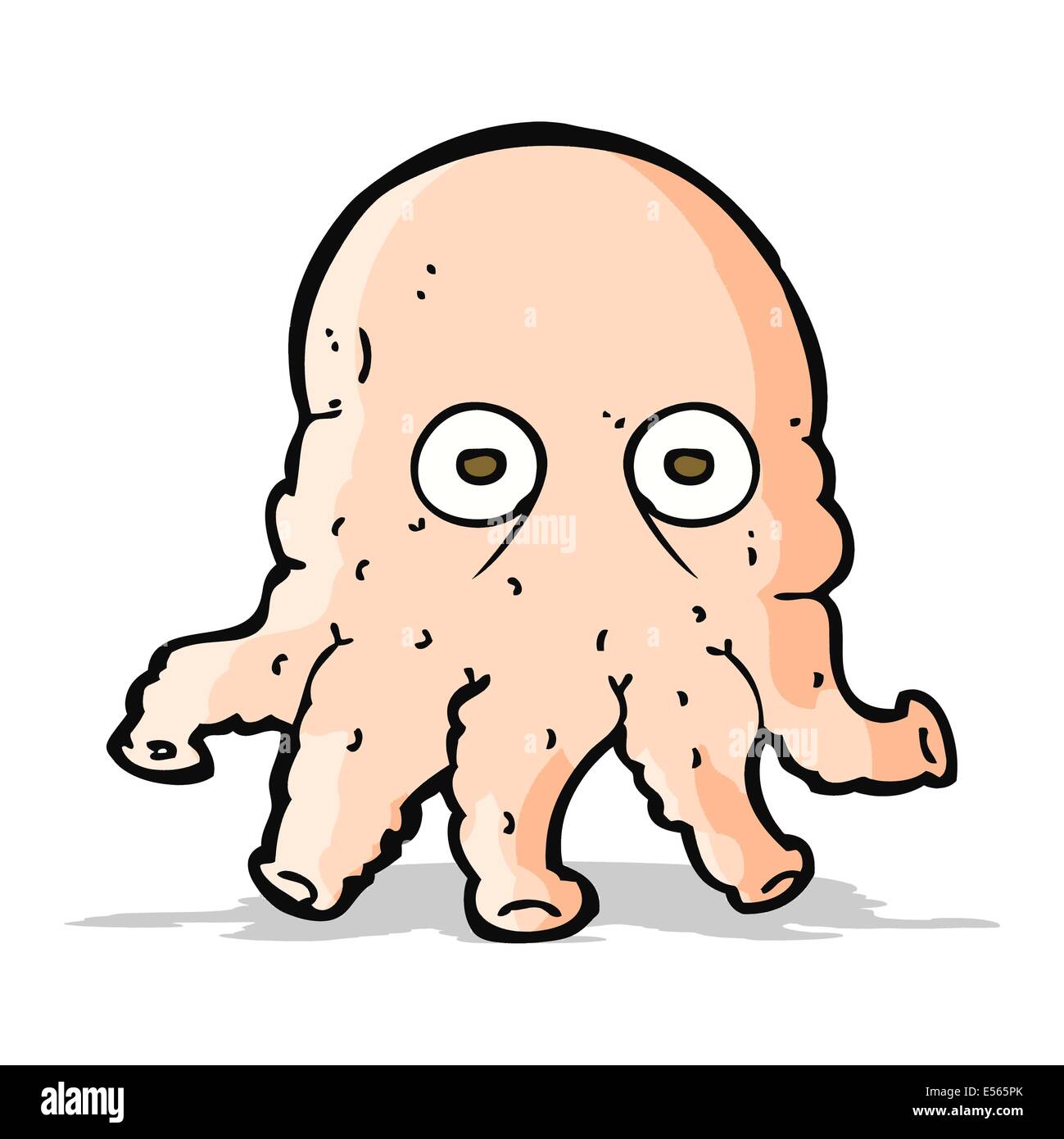 cartoon alien squid face Stock Vector Image & Art - Alamy
