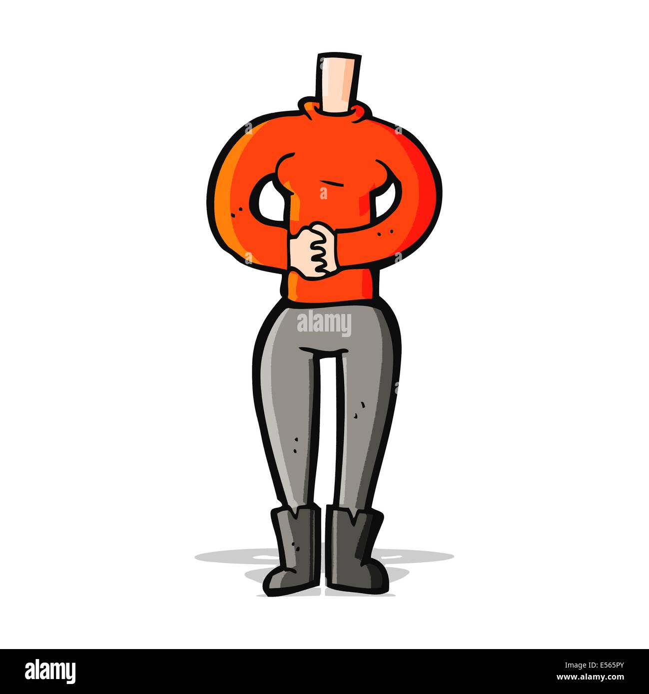 cartoon female body (add photos or mix and match cartoons Stock Vector ...