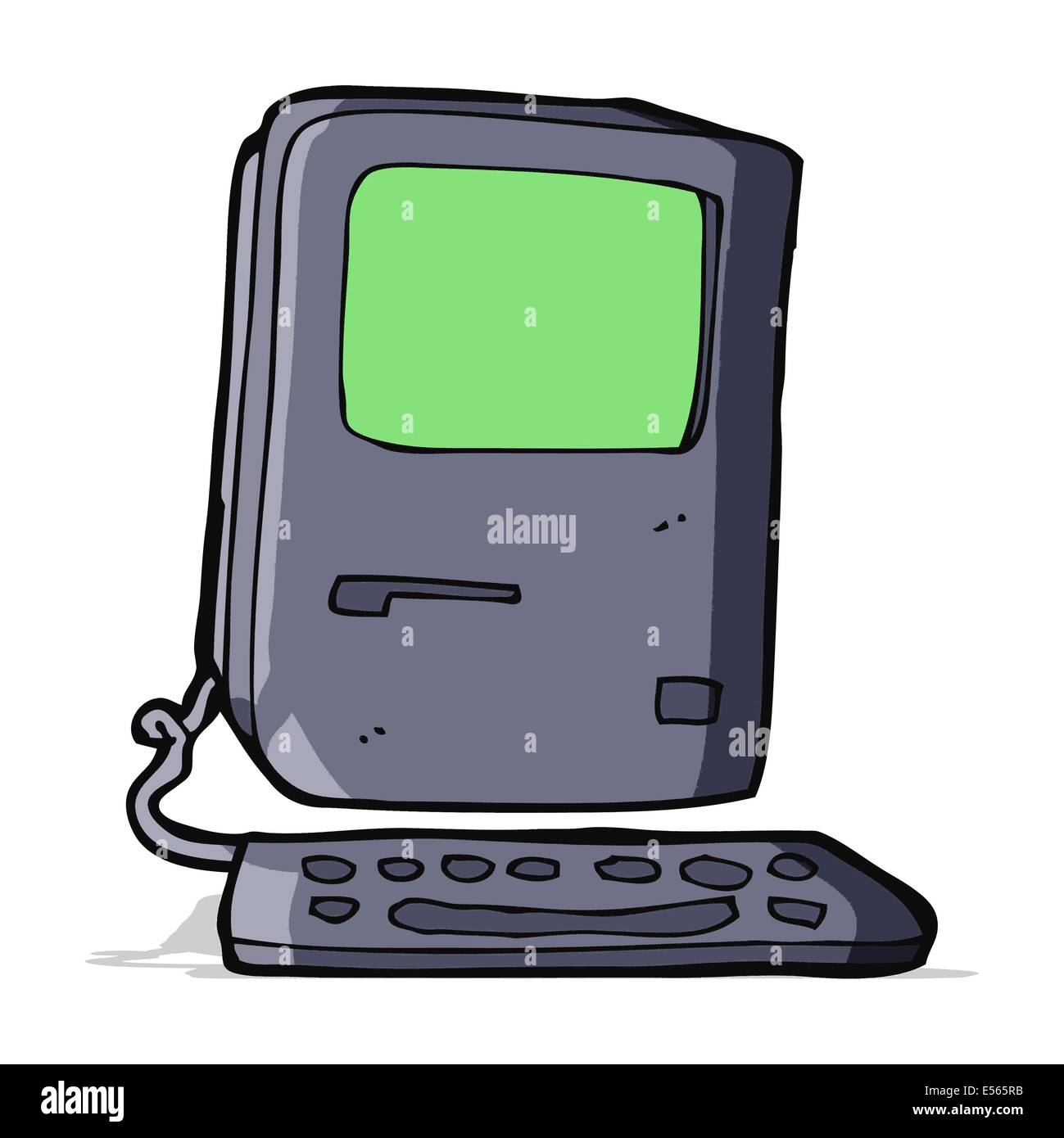 cartoon old computer Stock Vector Image & Art - Alamy