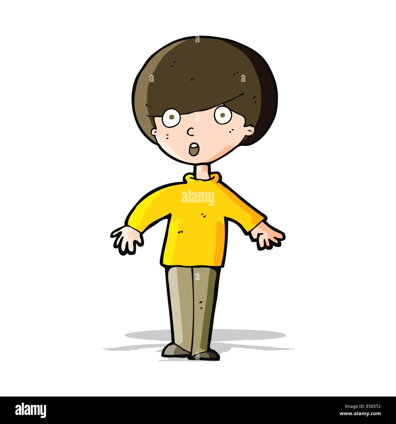 cartoon surprised man Stock Vector Image & Art - Alamy