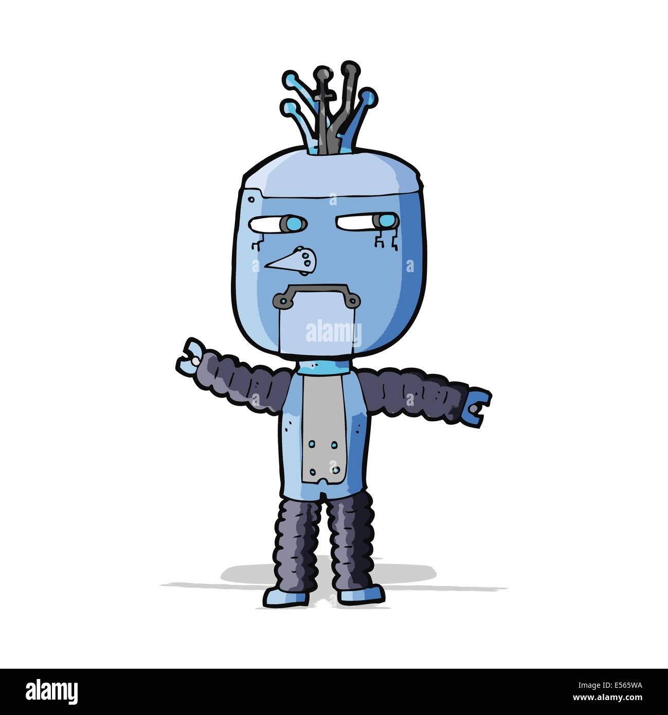cartoon waving robot Stock Vector Image & Art - Alamy