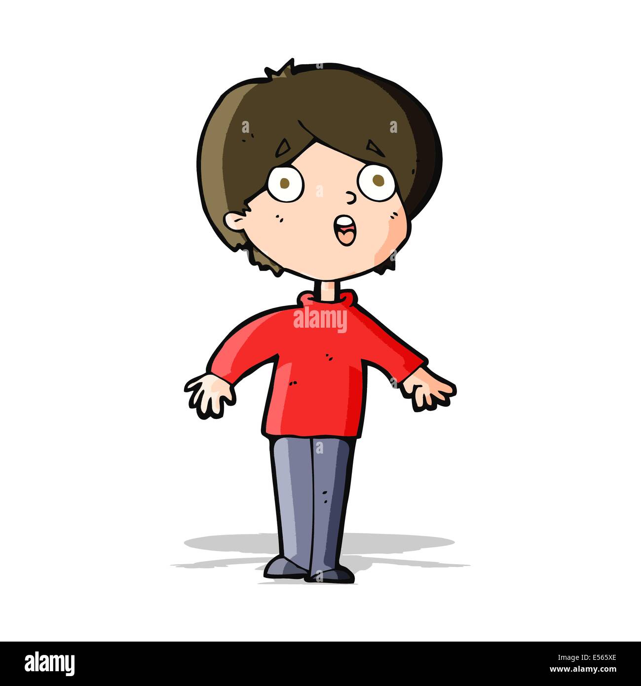 cartoon surprised man Stock Vector Image & Art - Alamy