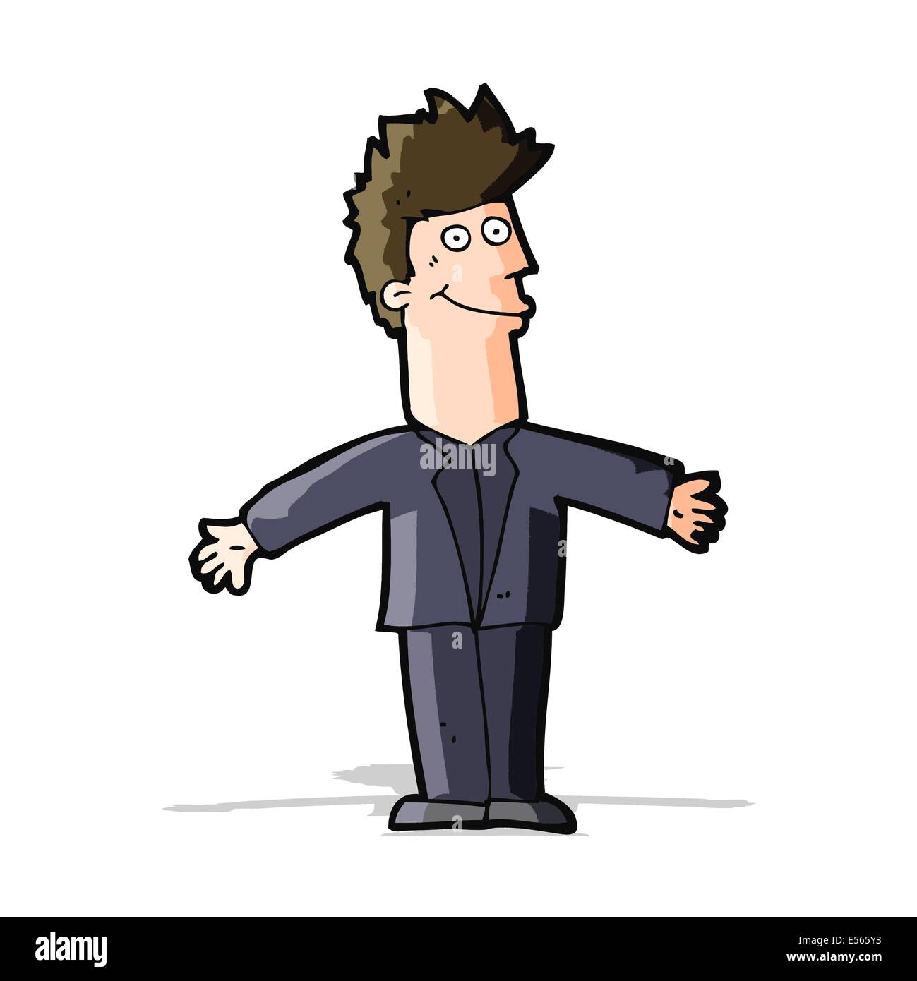 cartoon happy man Stock Vector Image & Art - Alamy