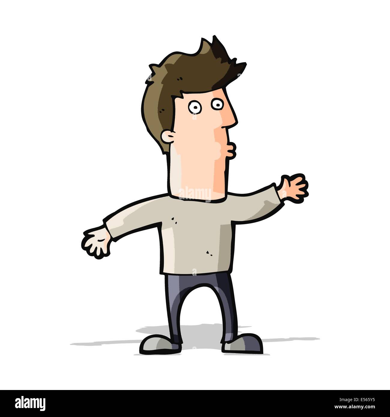cartoon surprised man Stock Vector Image & Art - Alamy