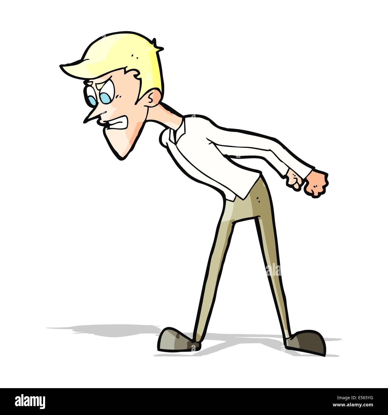 cartoon angry man Stock Vector Image & Art - Alamy