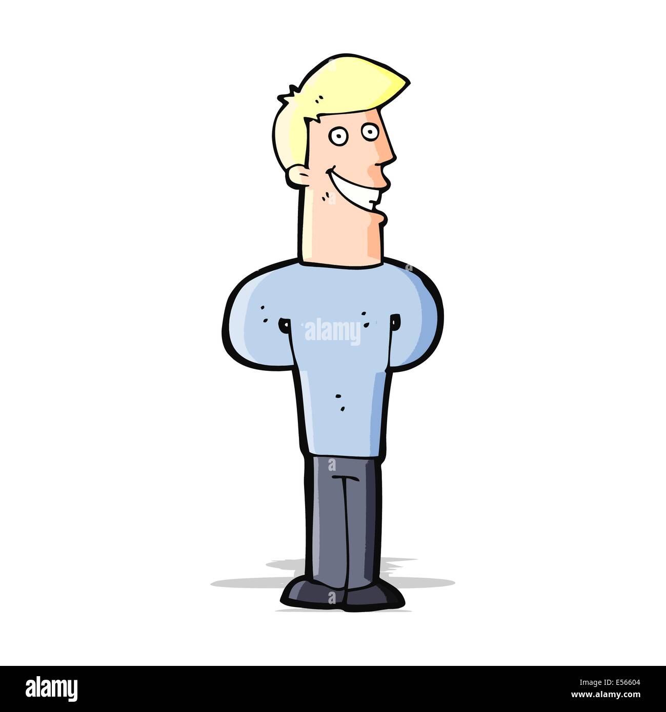 cartoon grinning man Stock Vector Image & Art - Alamy