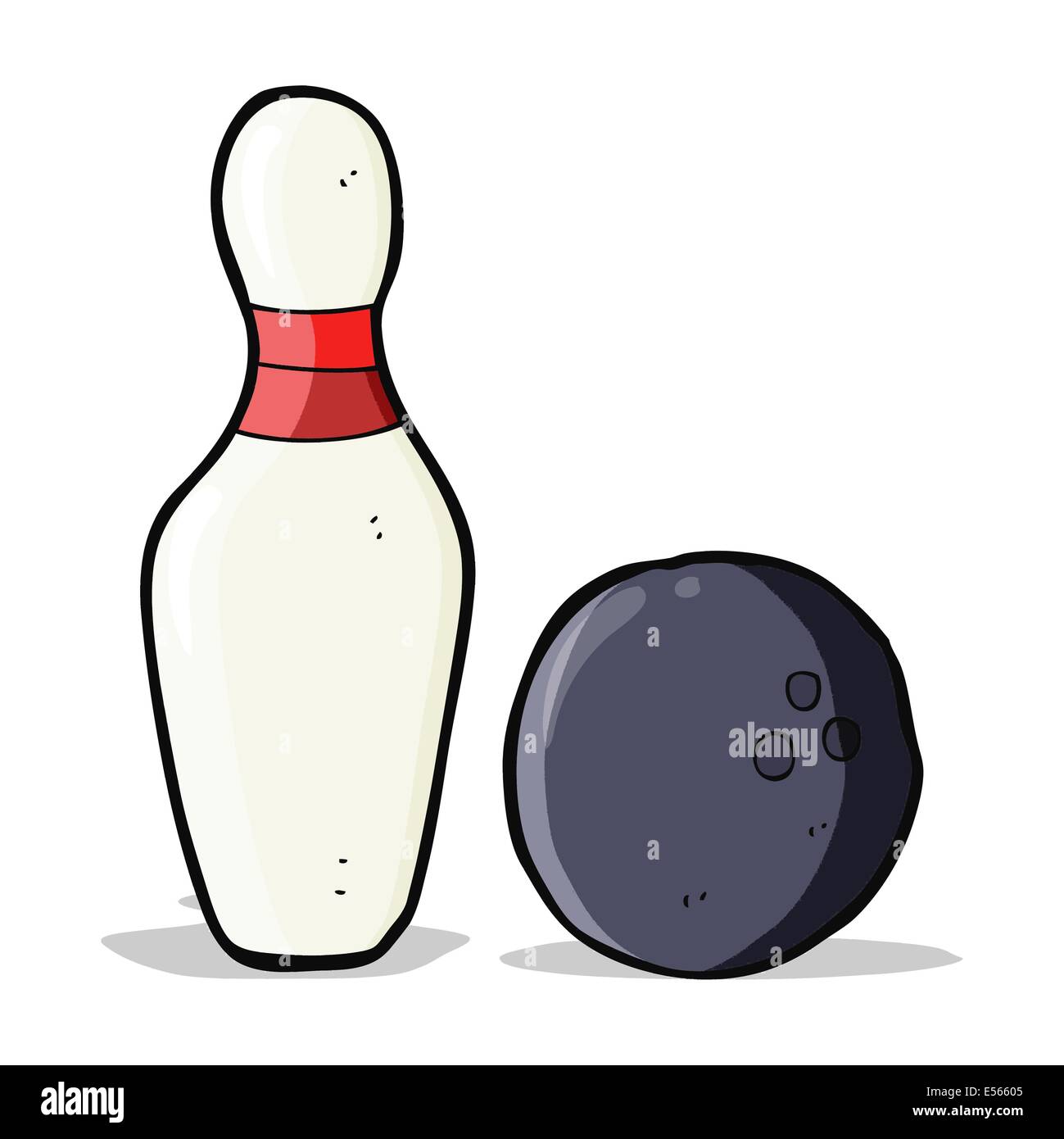 ten pin bowling cartoon Stock Vector Image & Art - Alamy