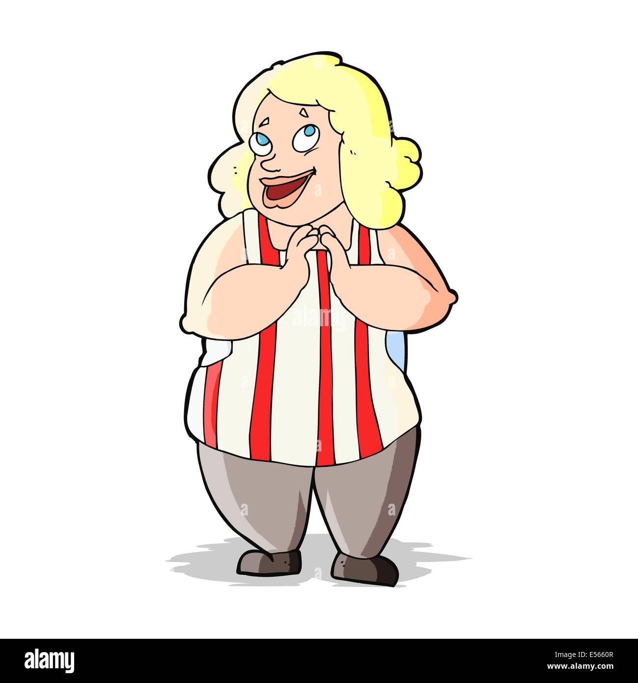Fat cook, woman Stock Vector Images - Alamy