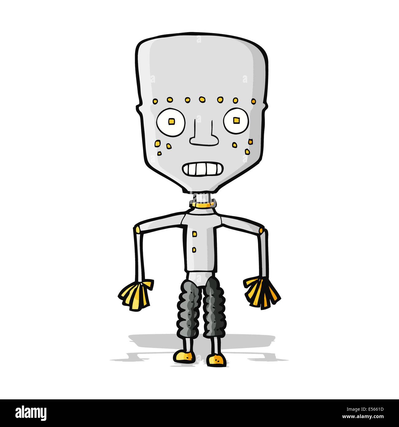 funny cartoon robot Stock Vector Image & Art - Alamy