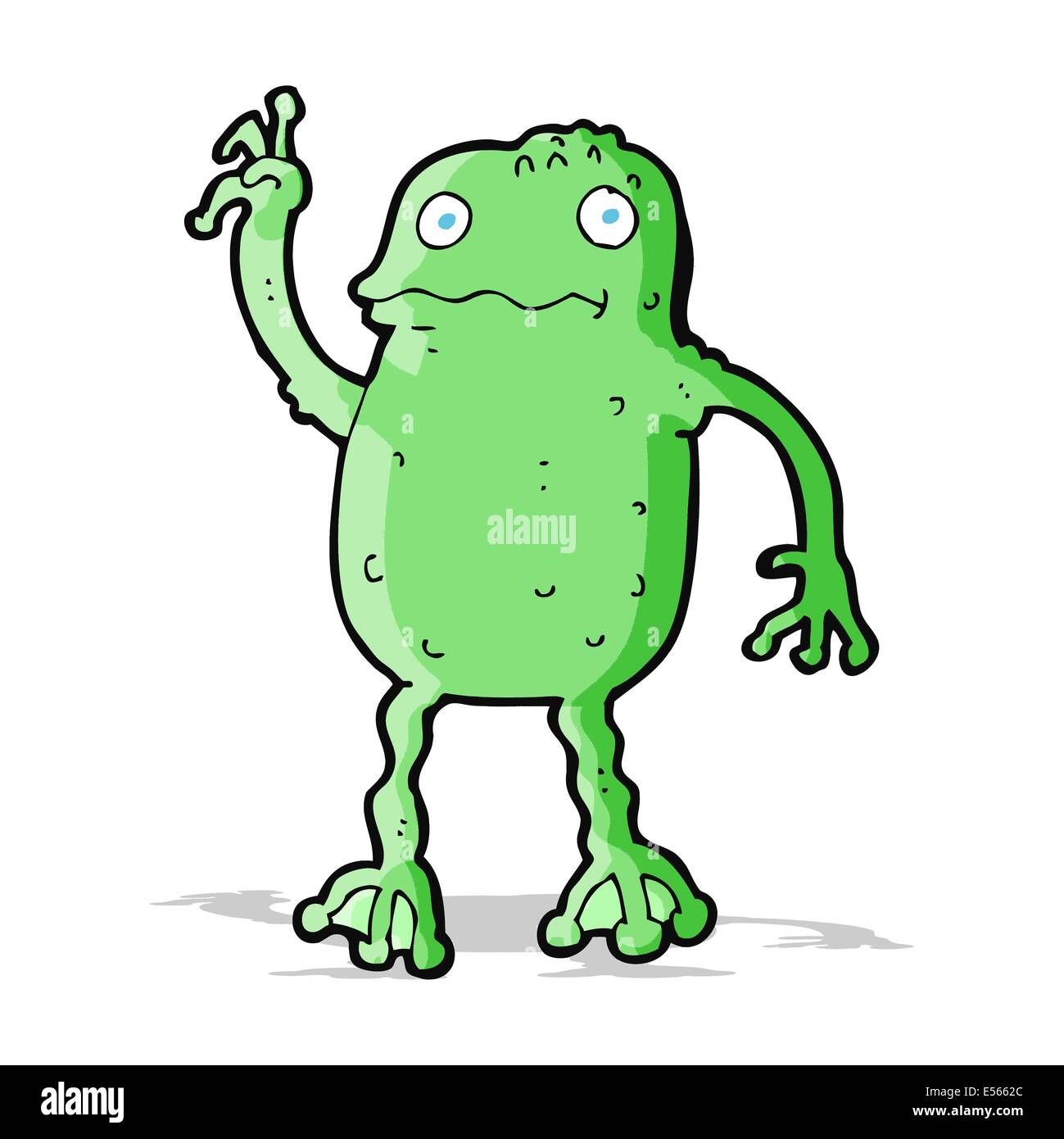 Frog waving illustration Stock Vector Images - Alamy