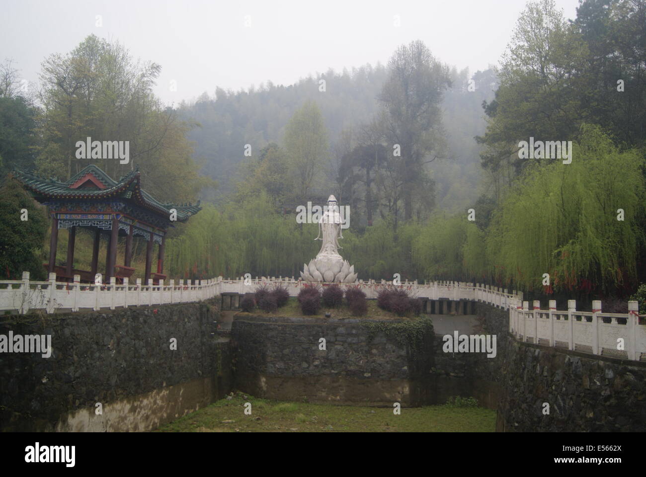 A Buddism godness Guanyin Buddha statue, in Hunan, China Stock Photo ...