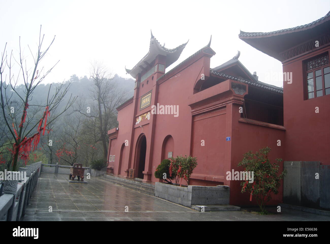 Chinese Temple Landscape Stock Photo - Alamy