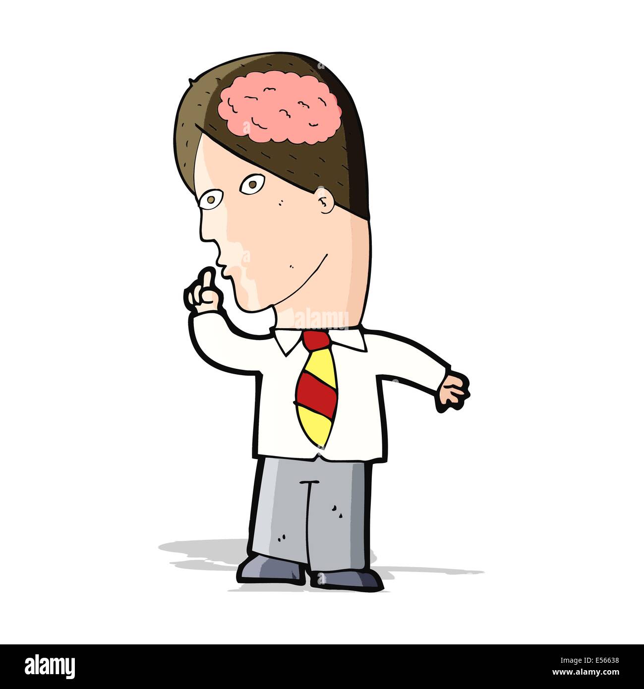 Cartoon illustration funny man huge Cut Out Stock Images & Pictures - Alamy
