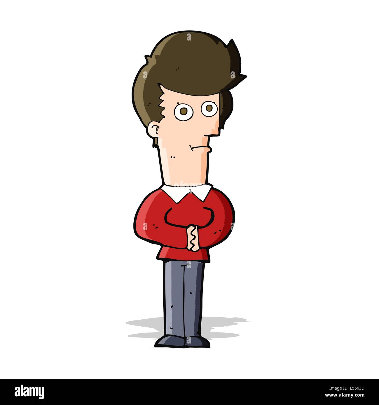 cartoon man staring Stock Vector Image & Art - Alamy