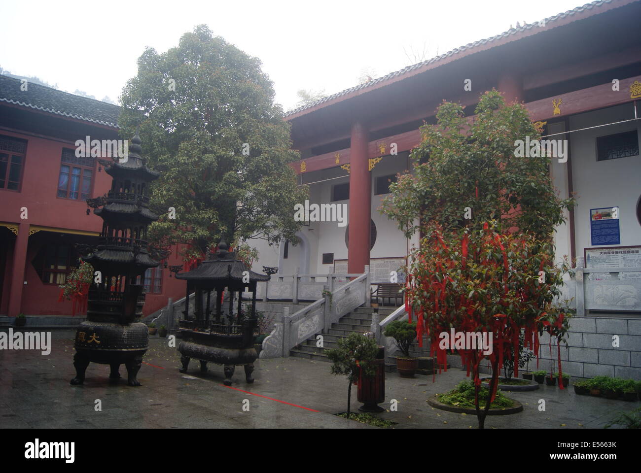 Chinese Temple Landscape Stock Photo - Alamy