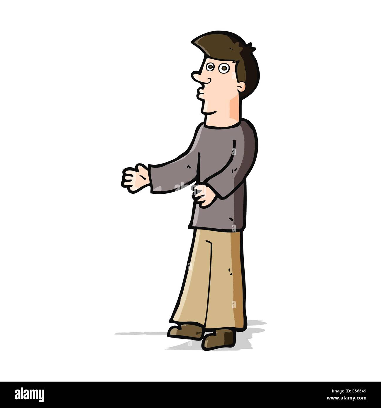 cartoon curious man Stock Vector Image & Art - Alamy