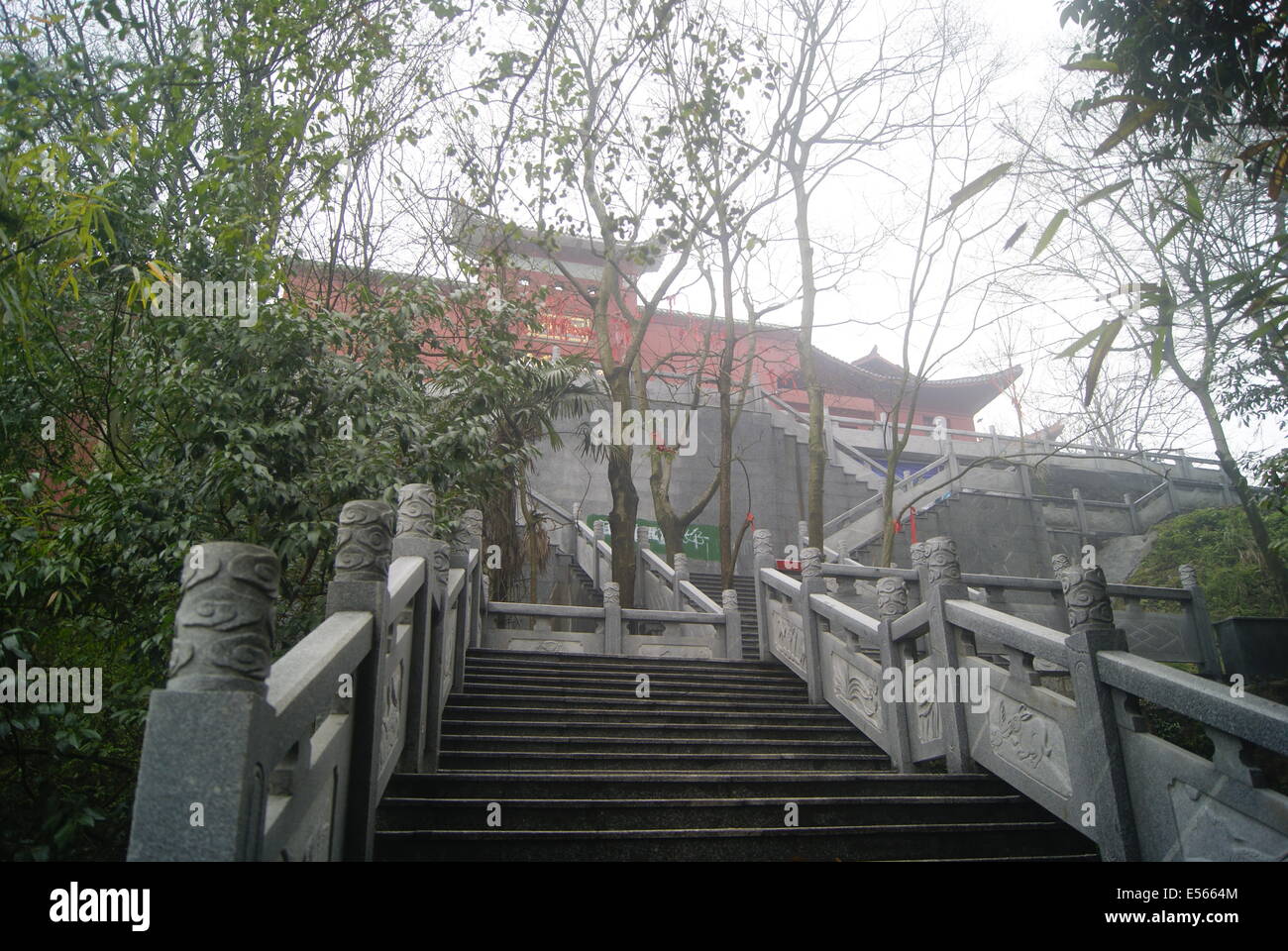 Chinese Temple Landscape Stock Photo - Alamy