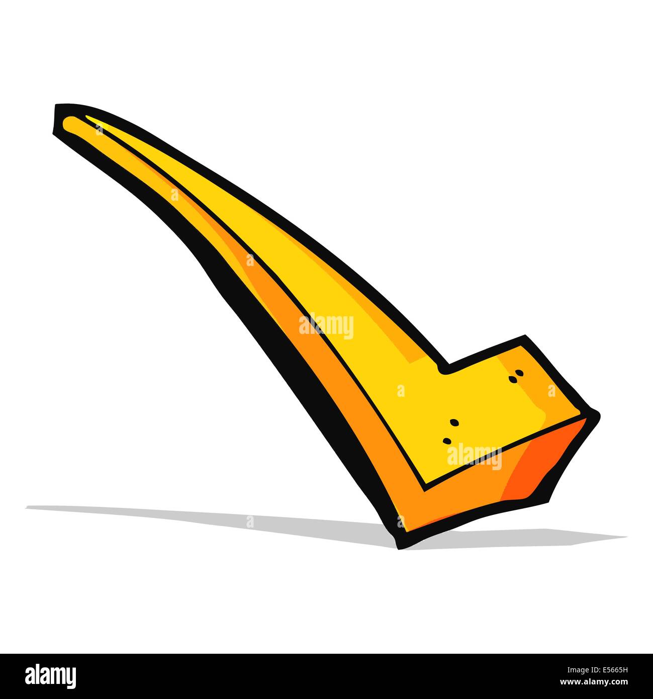 cartoon positive tick symbol Stock Vector Image & Art - Alamy
