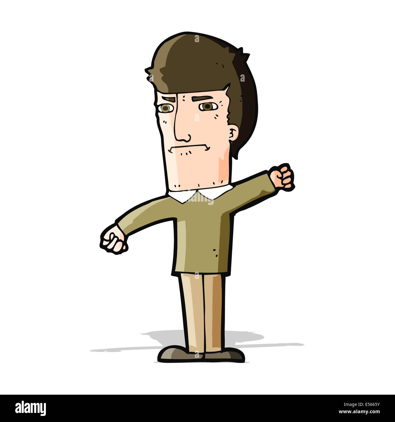 cartoon angry man Stock Vector Image & Art - Alamy