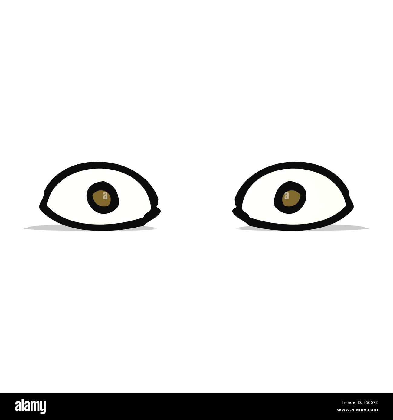 cartoon staring eyes Stock Vector Image & Art - Alamy