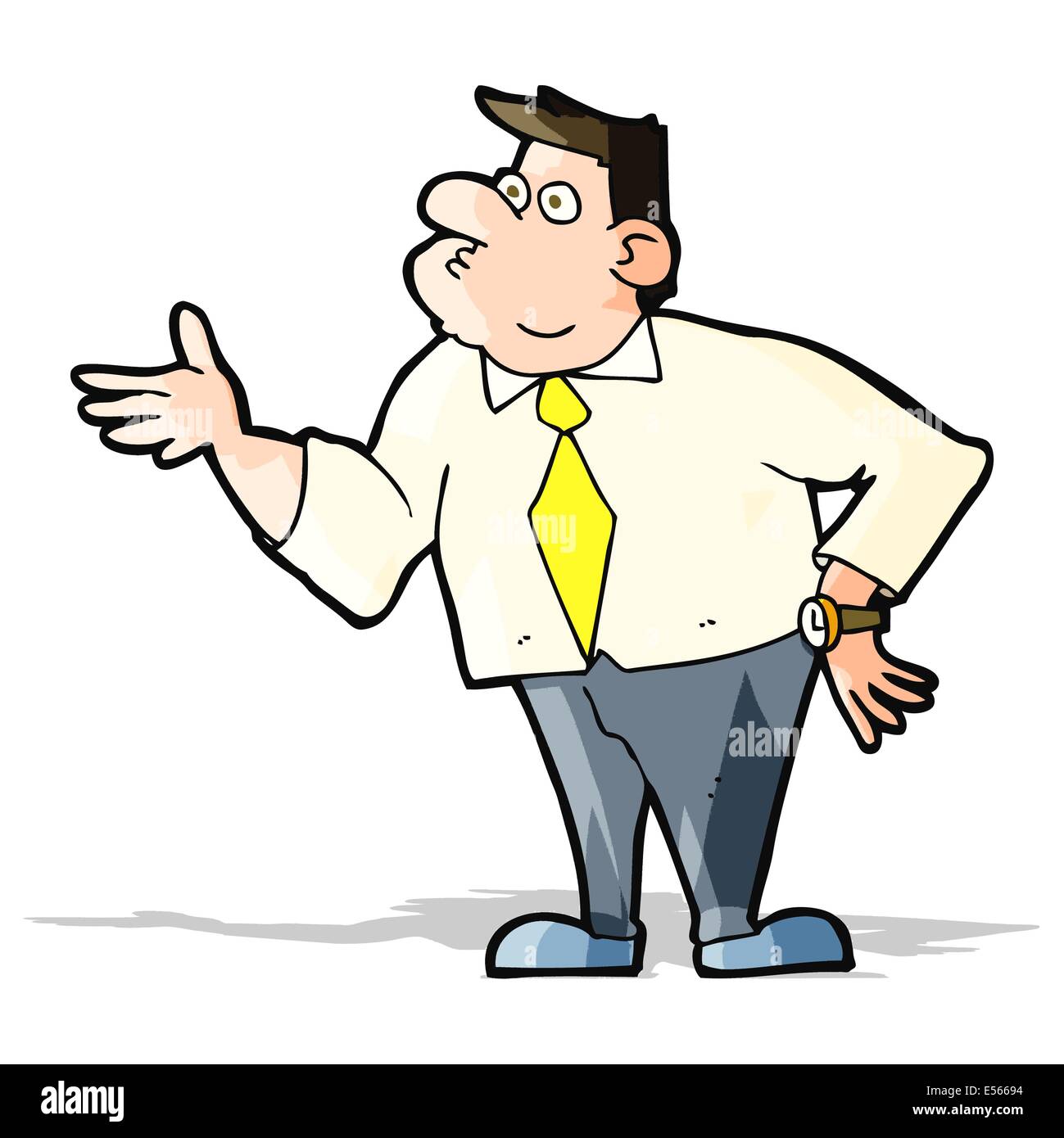 cartoon businessman asking question Stock Vector Image & Art - Alamy