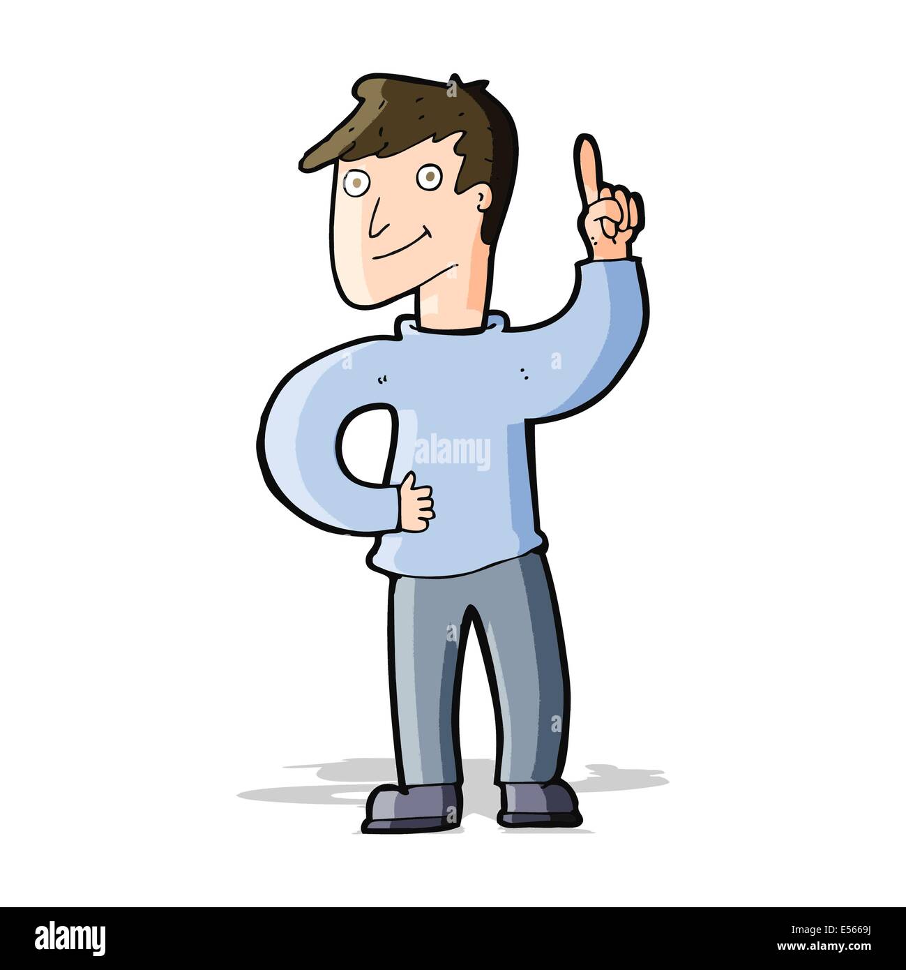 cartoon man with great idea Stock Vector Image & Art - Alamy