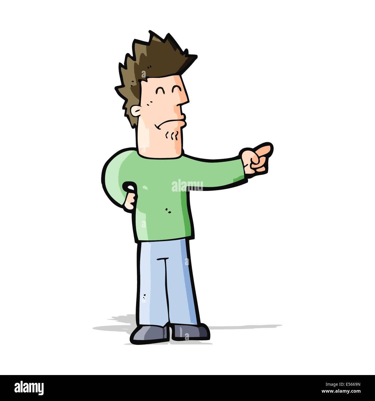 cartoon man pointing Stock Vector Image & Art - Alamy