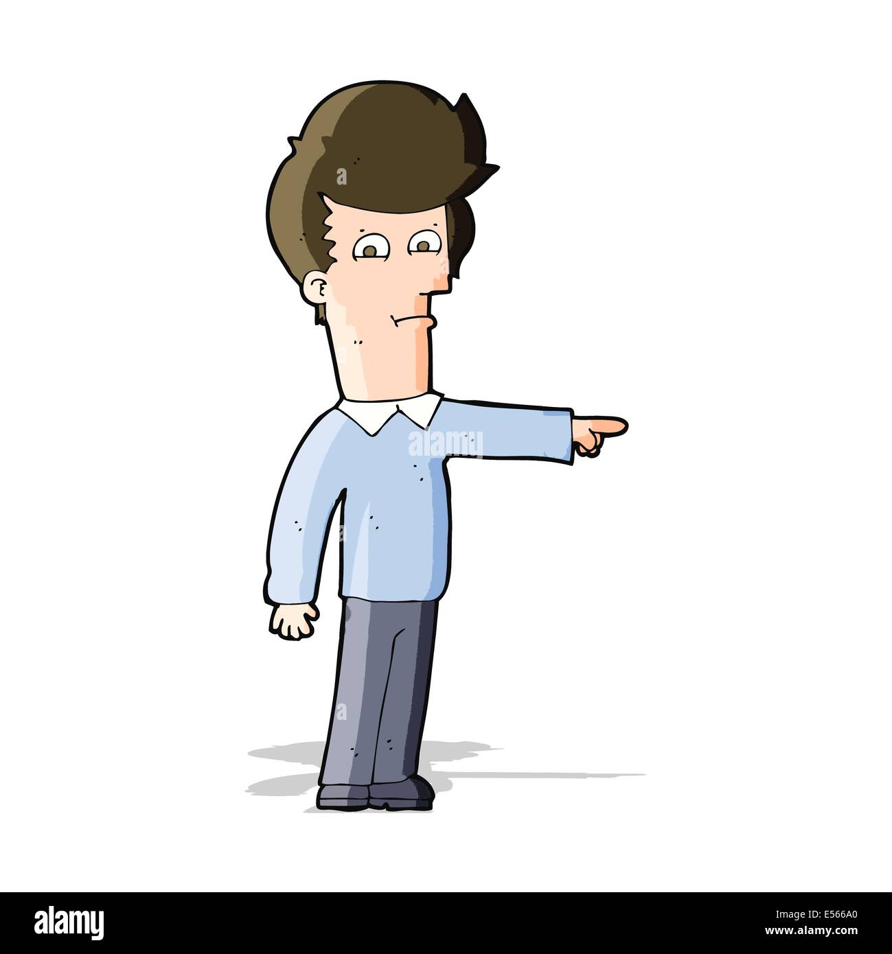 cartoon man pointing Stock Vector Image & Art - Alamy