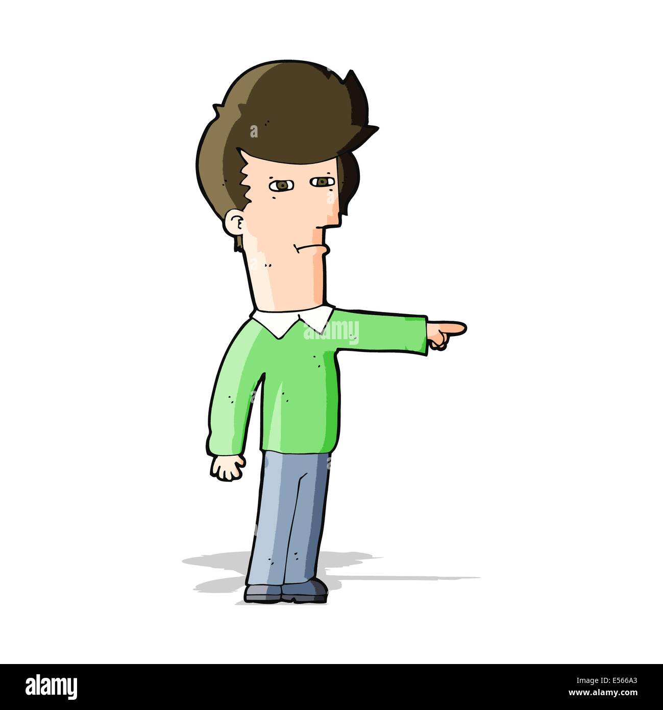 cartoon man blaming Stock Vector Image & Art - Alamy