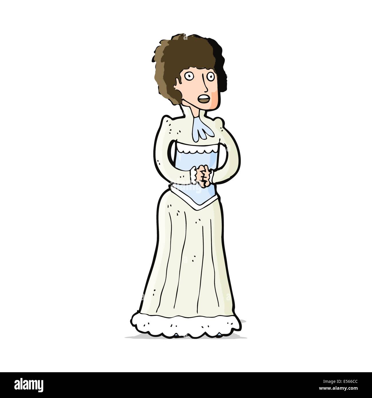 cartoon shocked victorian woman Stock Vector Image & Art - Alamy