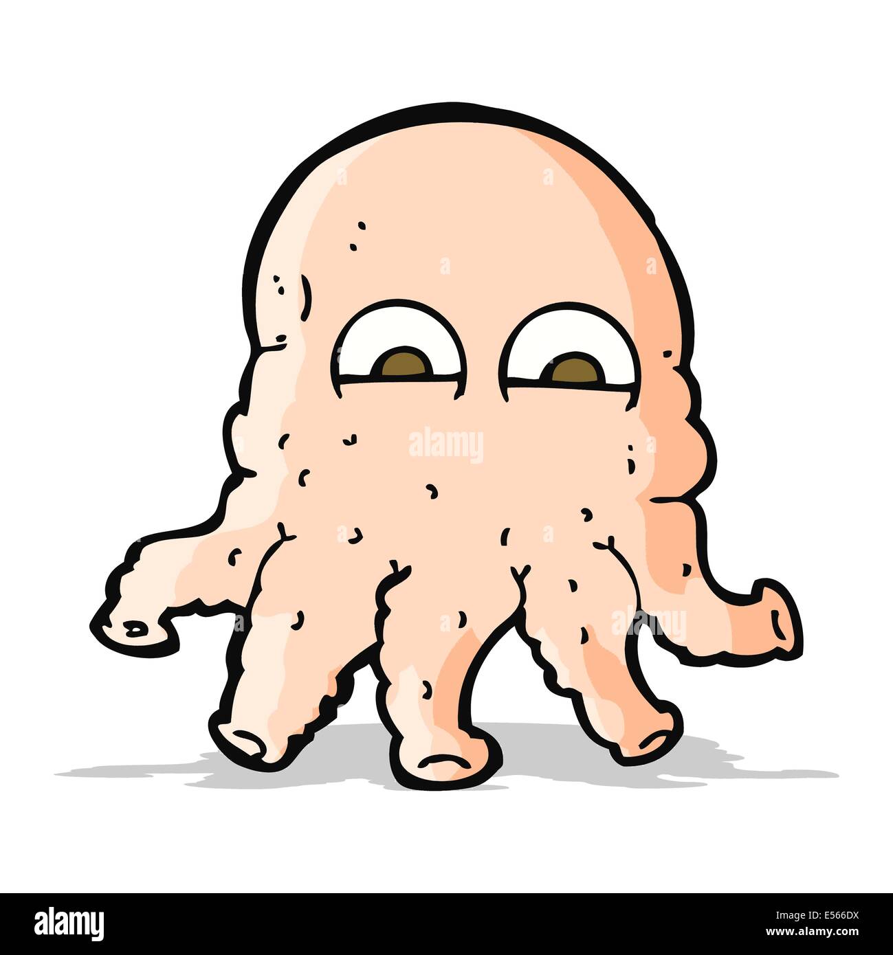 cartoon alien squid face Stock Vector Image & Art - Alamy