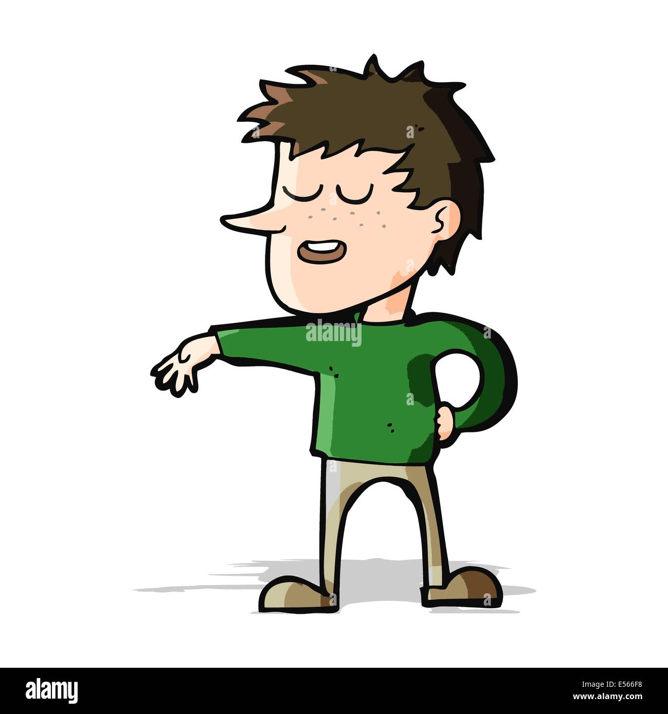 cartoon man making dismissive gesture Stock Vector Image & Art - Alamy
