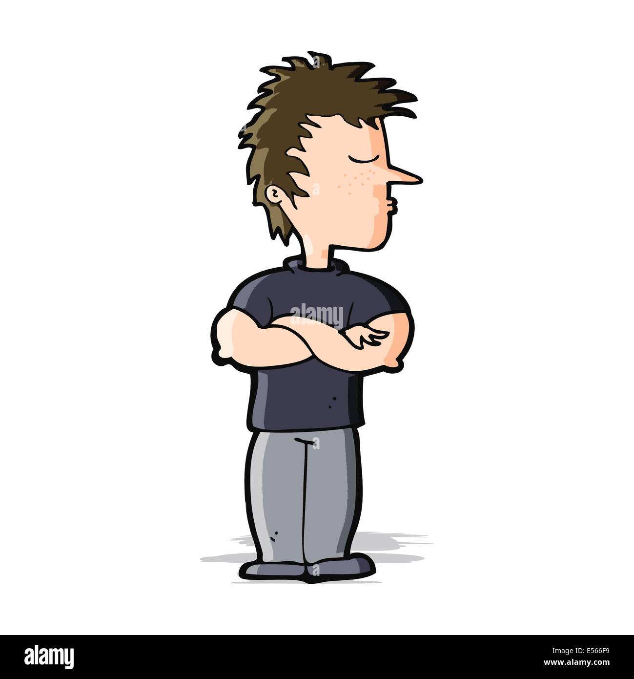 cartoon man refusing to listen Stock Vector Image & Art - Alamy