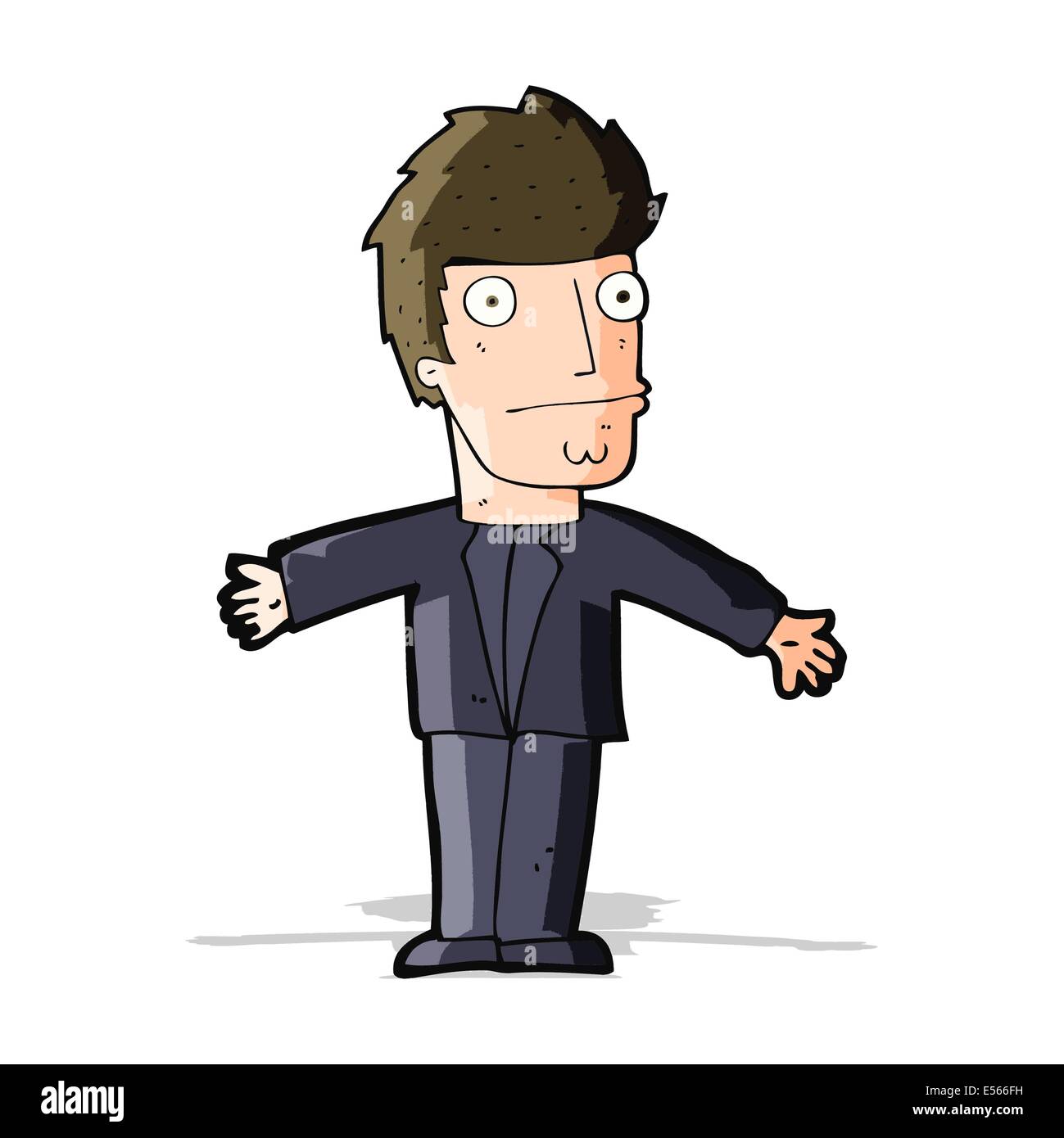 cartoon confused man Stock Vector Image & Art - Alamy